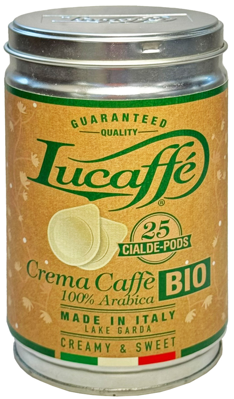 25 Dosettes ESE Lucaffé CREMA BIO
