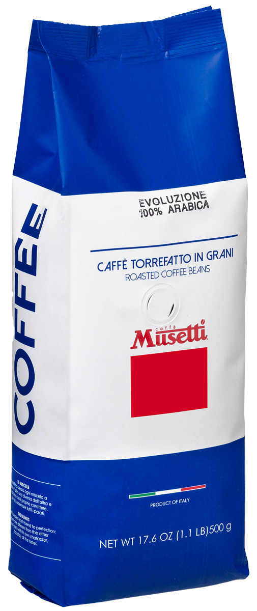 Musetti Espresso Evoluzione » Teneur en caféine de seulement 1,1 %